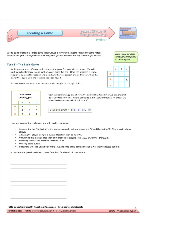 Programming in Python – ORB Education Australia