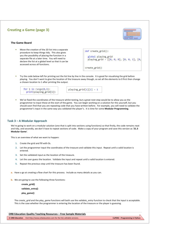 Programming in Python – ORB Education Australia