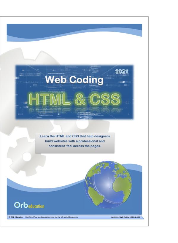 Web Coding – HTML & CSS – ORB Education Australia