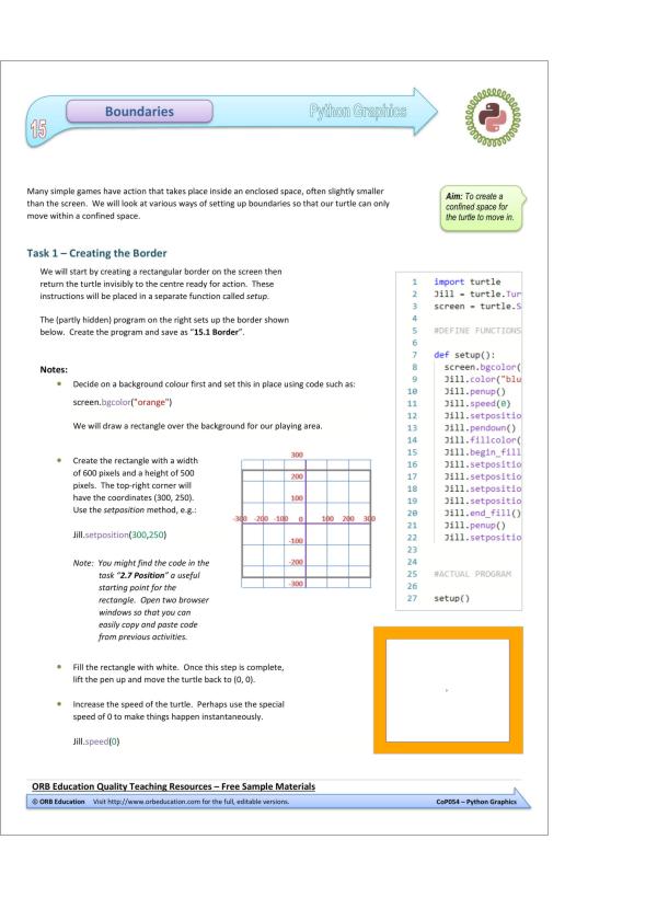 Python Graphics – ORB Education Australia